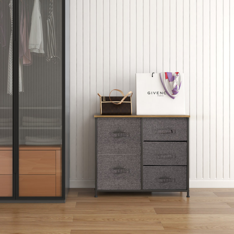 Rebrilliant Silverberg 5 Drawer 85cm W Chest of Drawers & Reviews ...