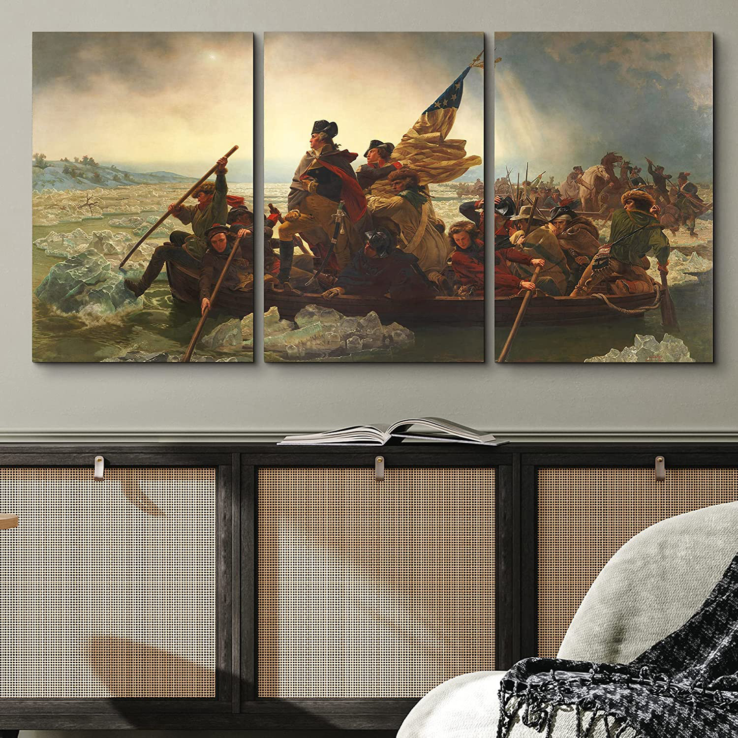 IDEA4WALL Famous Artwork George Washington Crossing the Delaware by ...