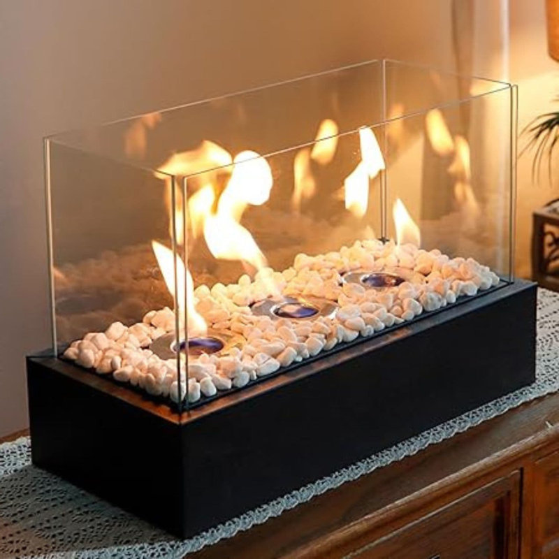 BOPWAY Rectangular Large Tabletop Fire Pit | Wayfair