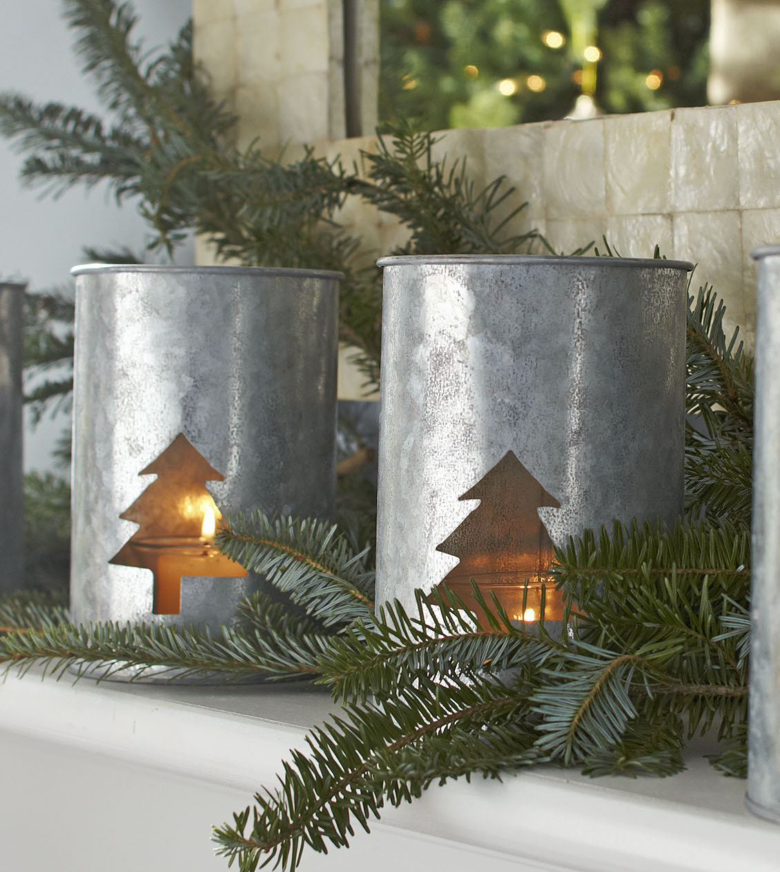 Birch Lane™ Gabriel Tin Tree Luminaries | Wayfair