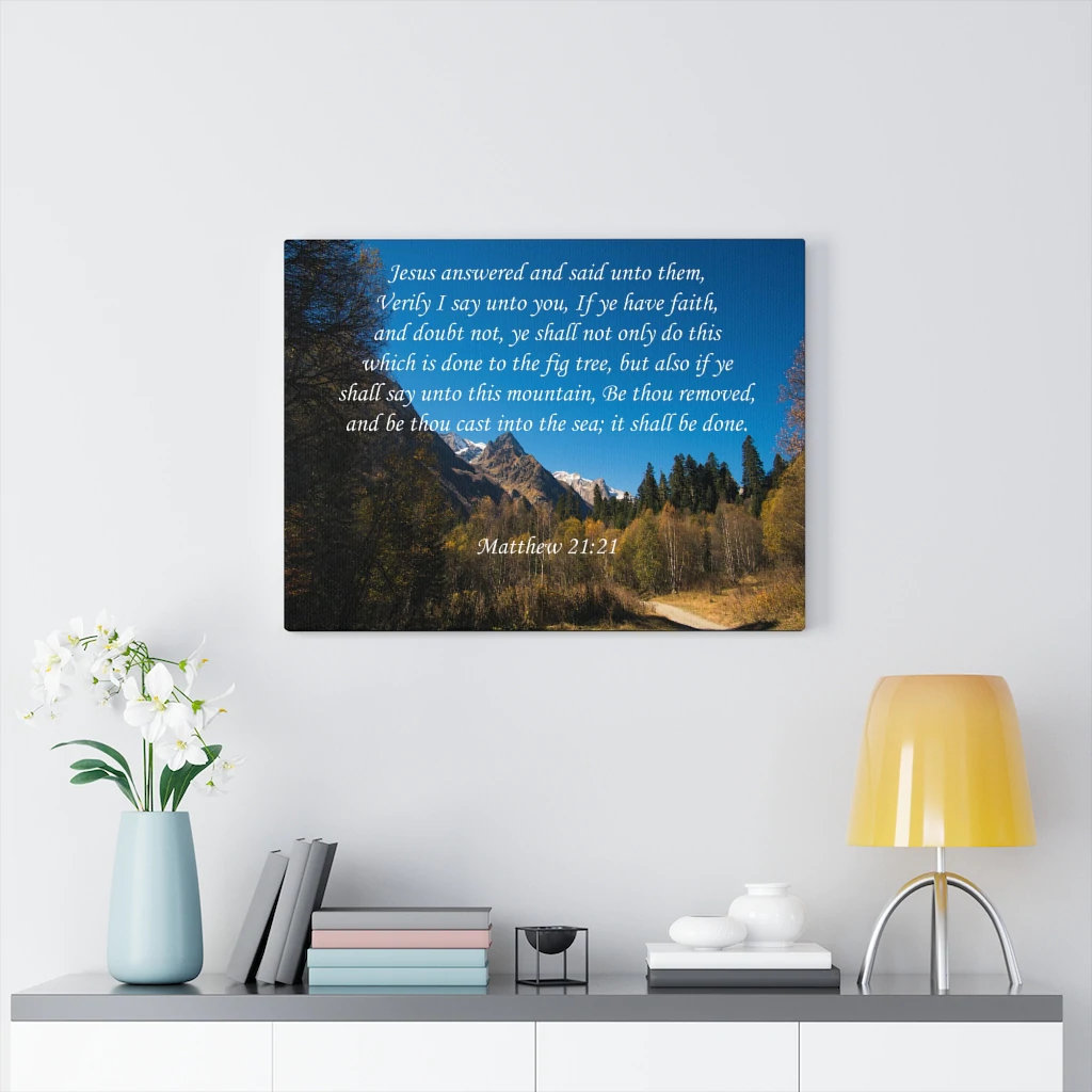Trinx It Shall Be Done Matthew 21:21 Christian Wall Art Bible Verse ...