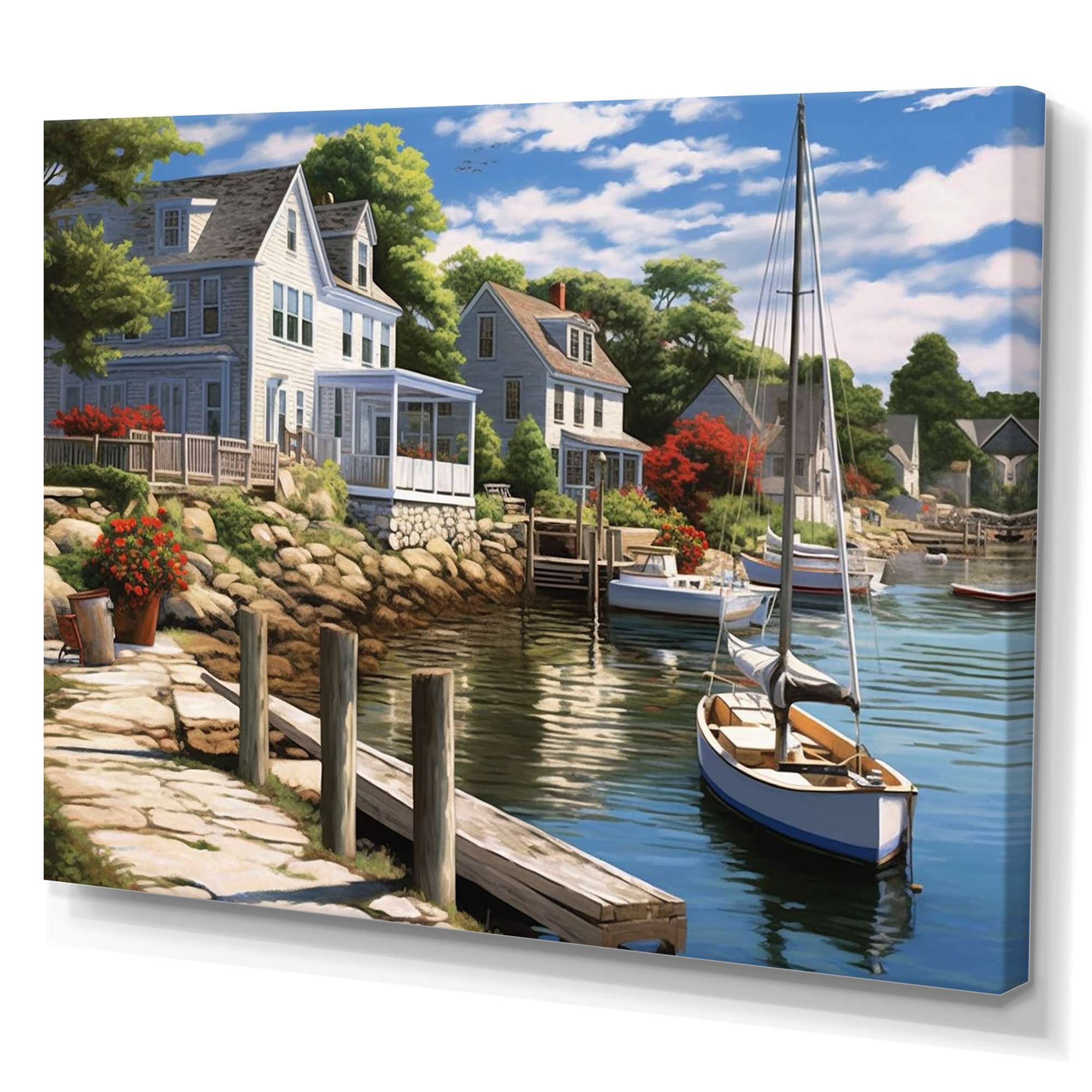 Longshore Tides Connecticut'S Port Charm - Connecticut Wall Art | Wayfair