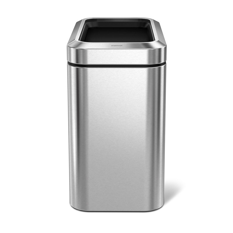 simplehuman 25 Liter / 6.6 Gallon Slim Open Commercial Trash Can ...