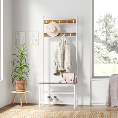 Metal Hall Trees You'll Love | Wayfair