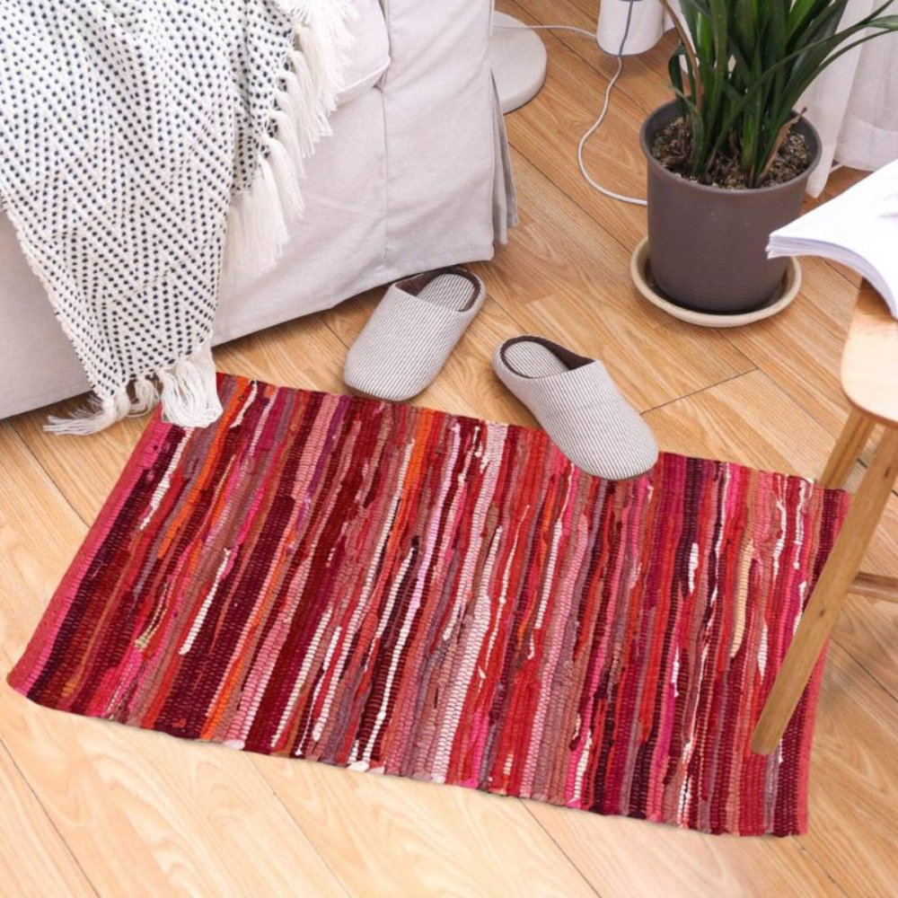Union Rustic Rectangle Lavith Cotton Area Rug - Wayfair Canada