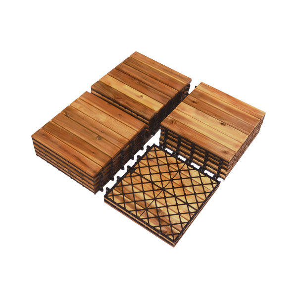Topbuy 27 Piece Patio Interlocking Tile & Reviews - Wayfair Canada