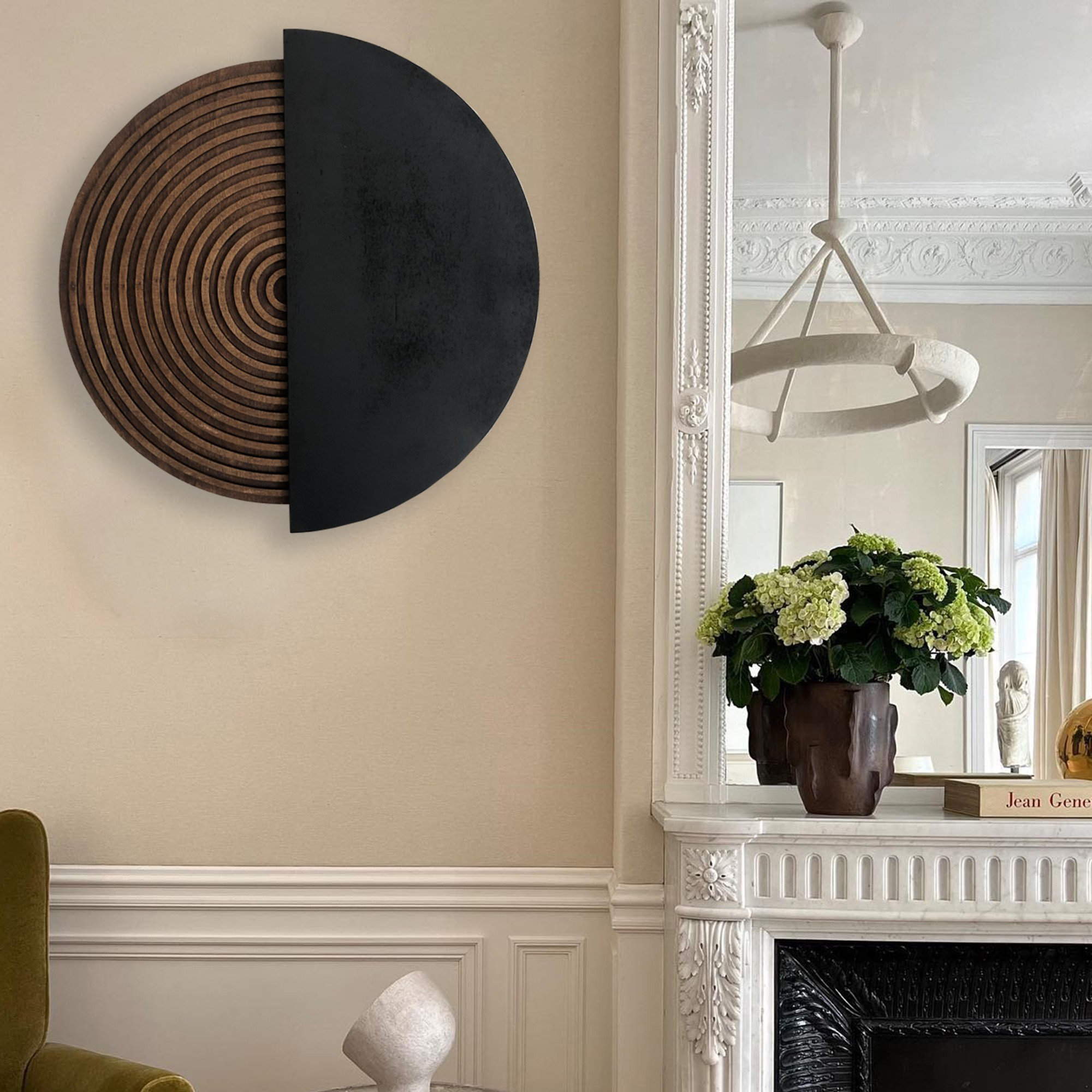 Corrigan Studio® "Eclipse" Two-Tone Spruce Wood Hand-Painting ...