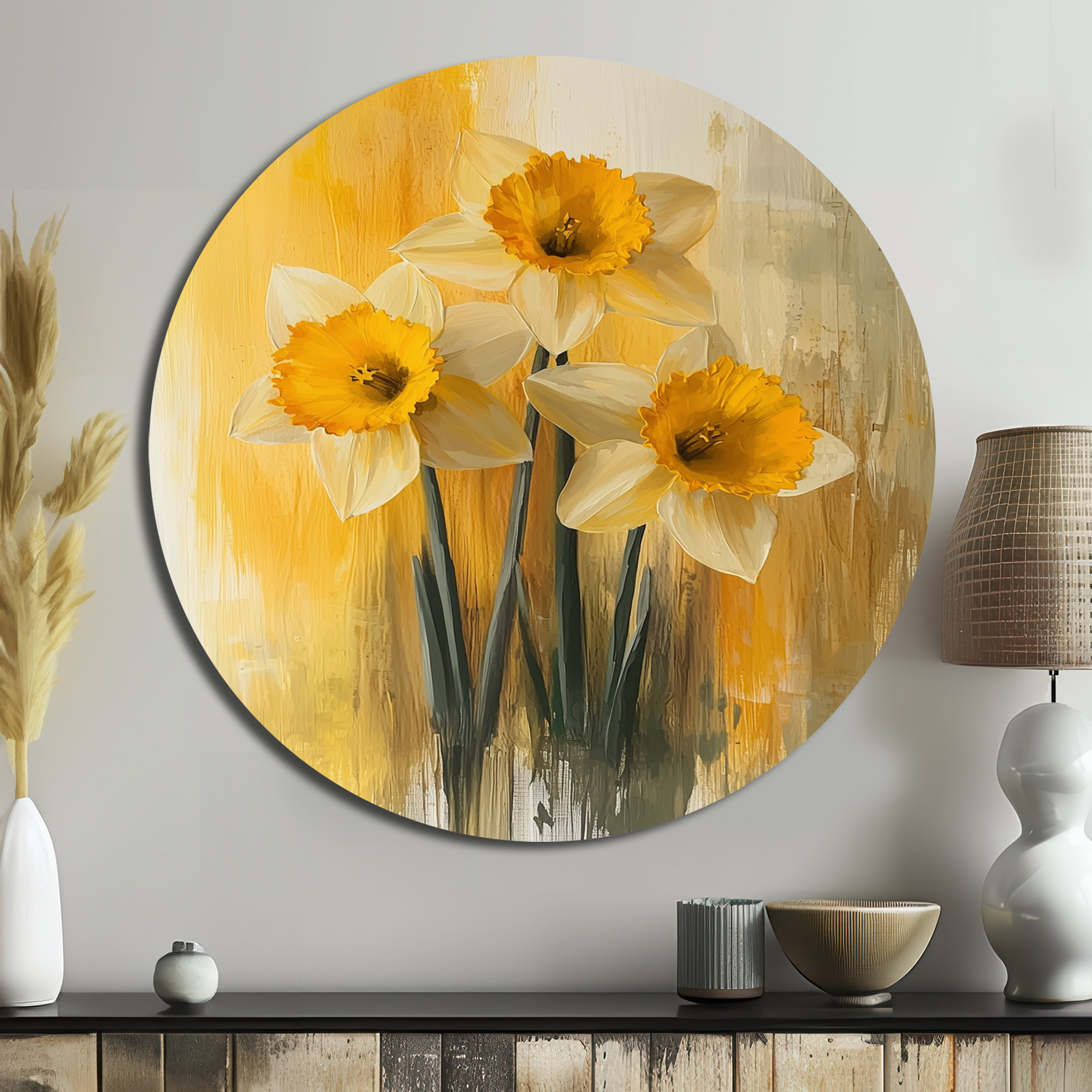 Winston Porter Jolita - Traditional Yellow Metal Wall Decor - Wayfair ...