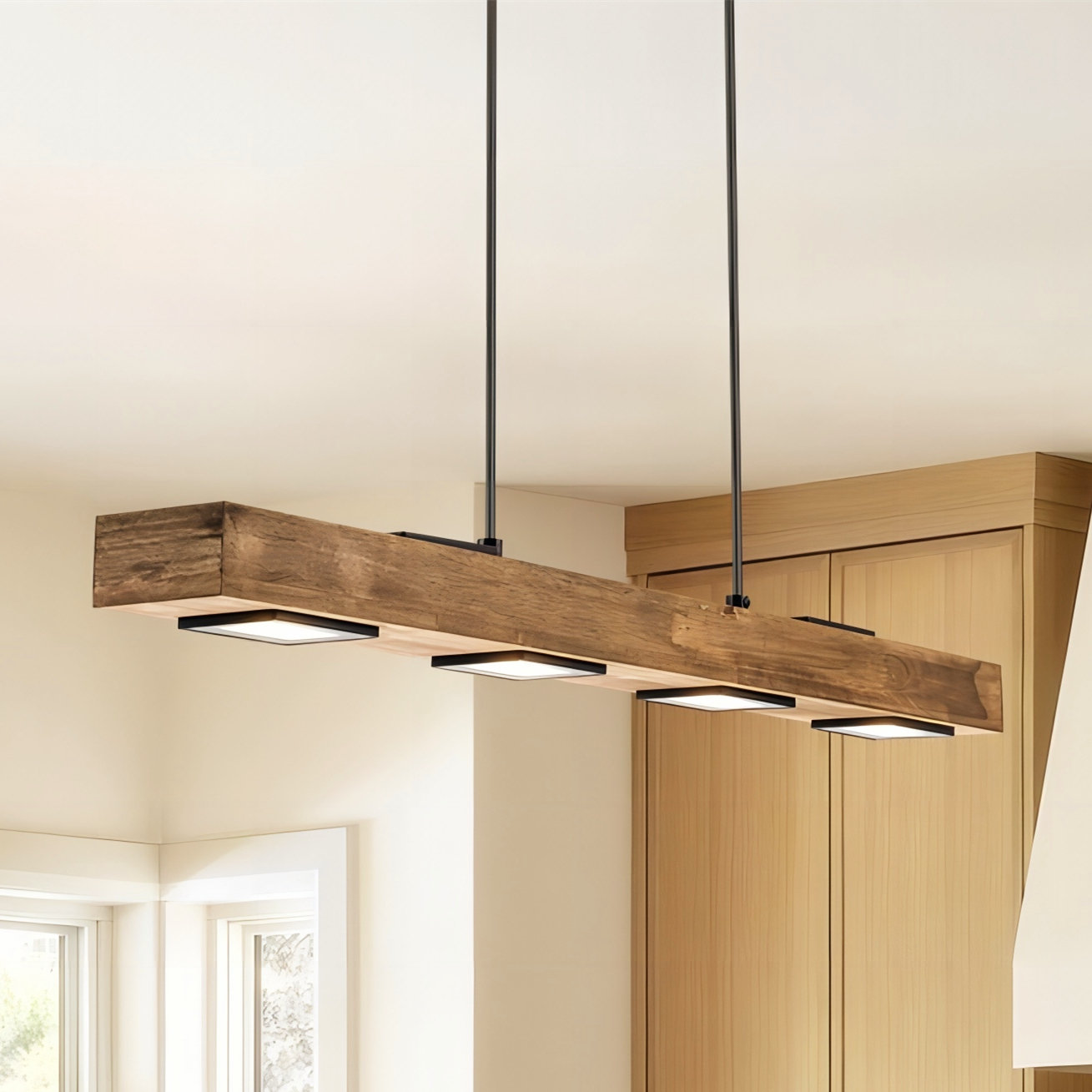 The Twillery Co. Tallapoosa Light Kitchen Island Modern Linear LED ...