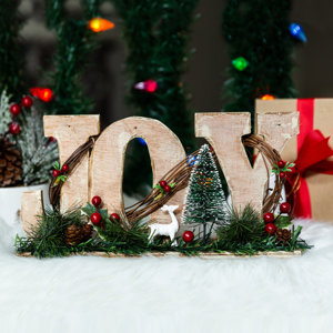 The Holiday Aisle® 12" Joy Sign & Reviews | Wayfair