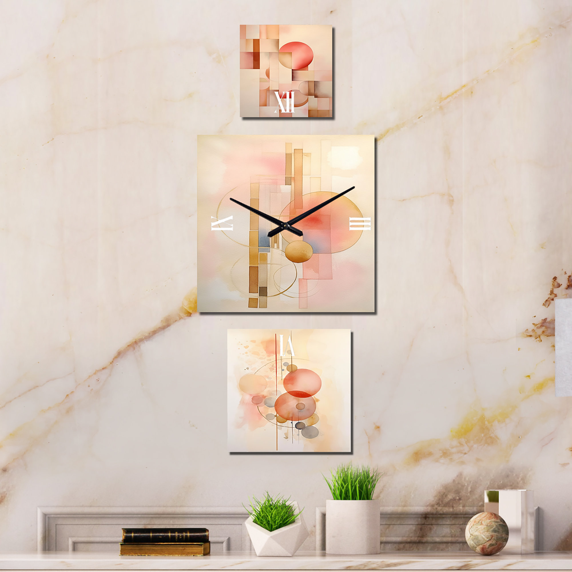 Ivy Bronx Lyria Metal Wall Clock | Wayfair