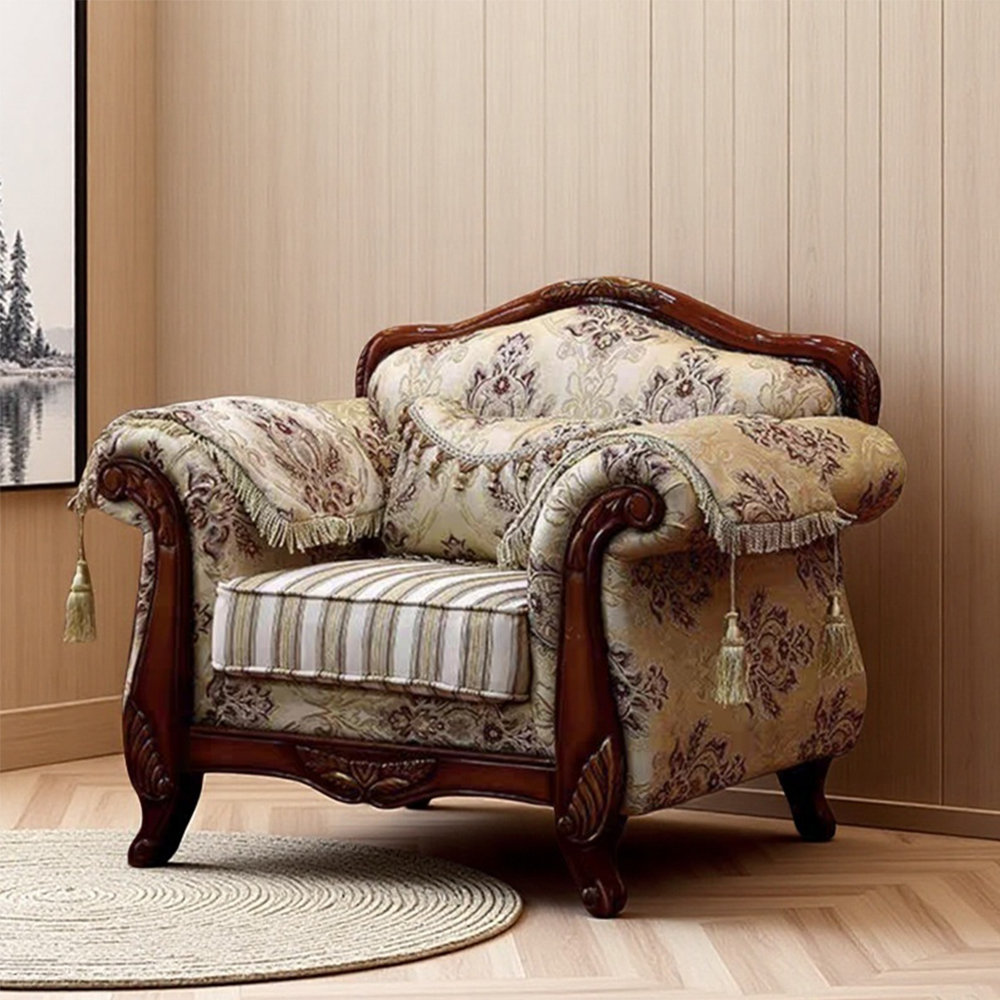 Laouteu Exquisite Floral - Embroidered Sofa chair - Wayfair Canada