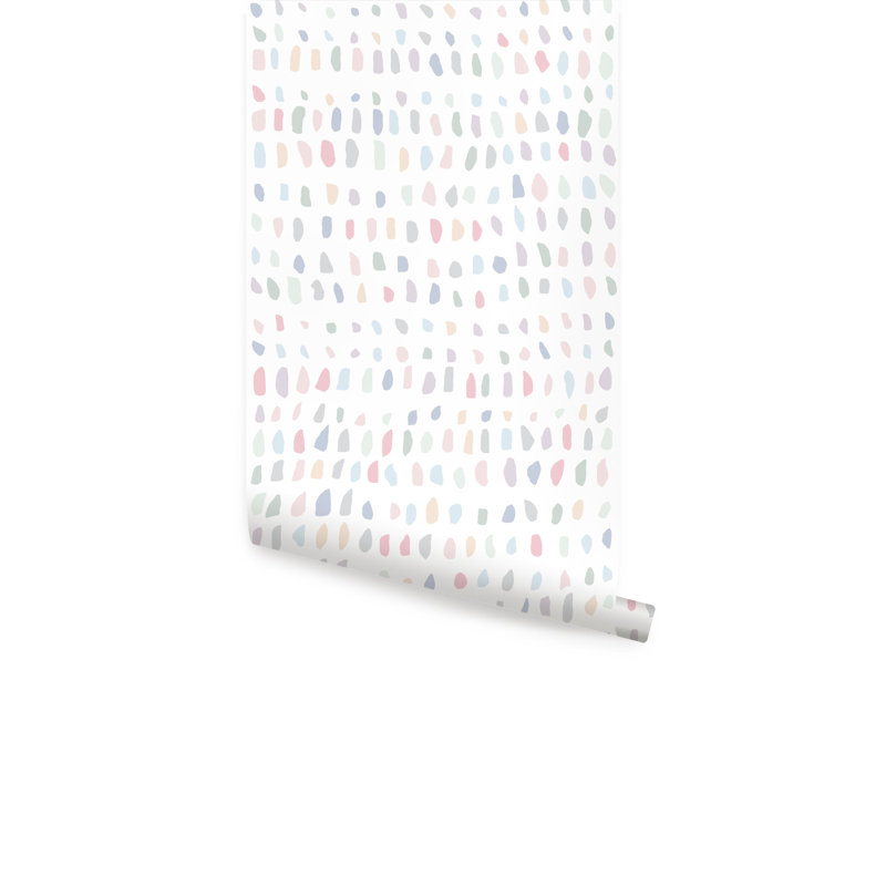 Foundry Select Confetti Time 18' L x 24" W Peel and Stick Wallpaper ...