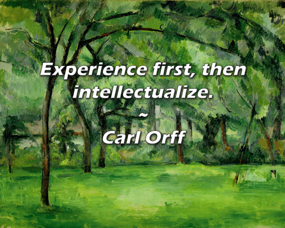 Astoria Grand Artsy Quote "Experience first, then intellectualize." By ...