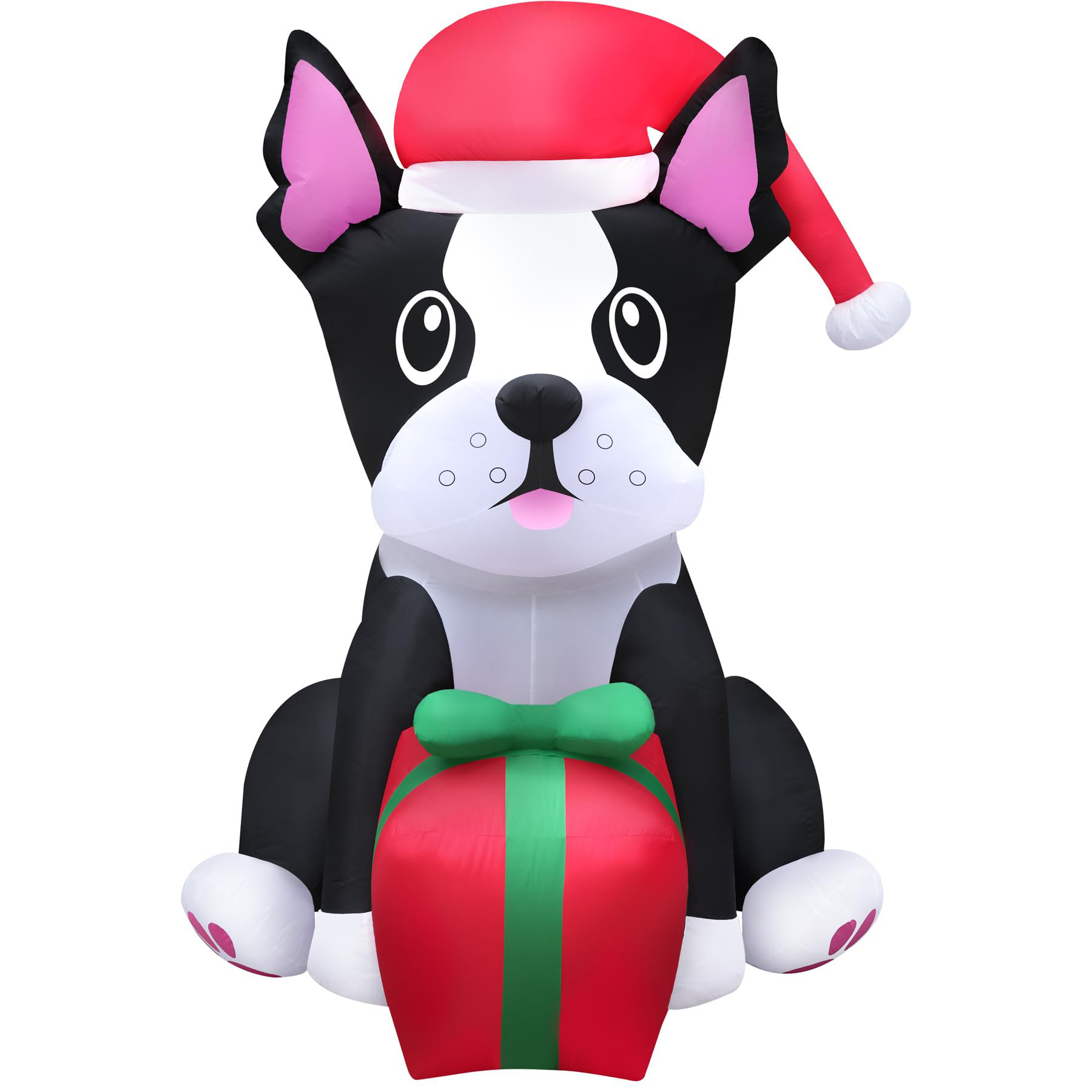 The Holiday Aisle® Christmas Inflatables Large 5Ft Tall Boston Terrier ...