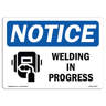 SignMission Welding in Progress Sign with Symbol | Wayfair