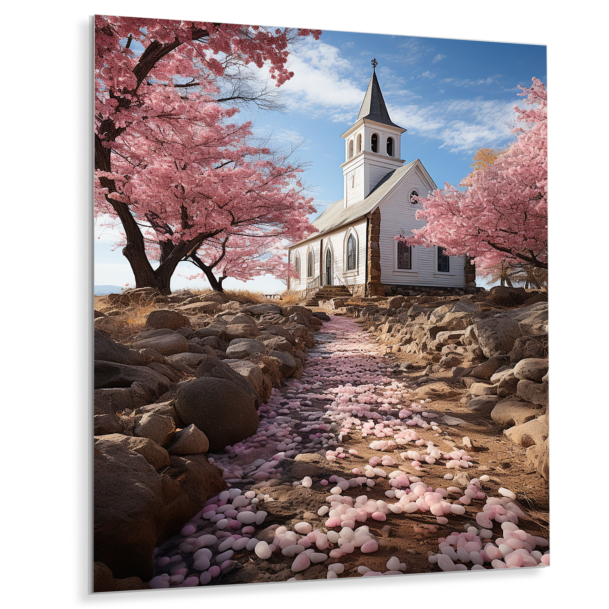 Winston Porter Lansdcape Church Tranquil Abode I - Spiritual Metal Art ...