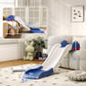 Qaba Toddler Slide, Couch Slide for Bed, Sofa, Extra Length Indoor ...