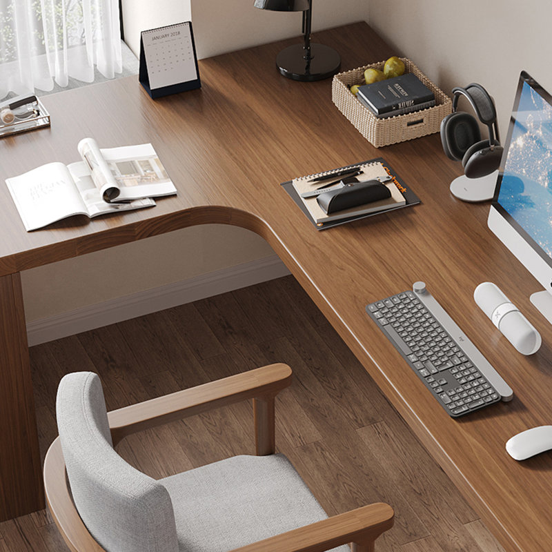 Cozynest Tan Rectangular Solid Wood desks | Wayfair