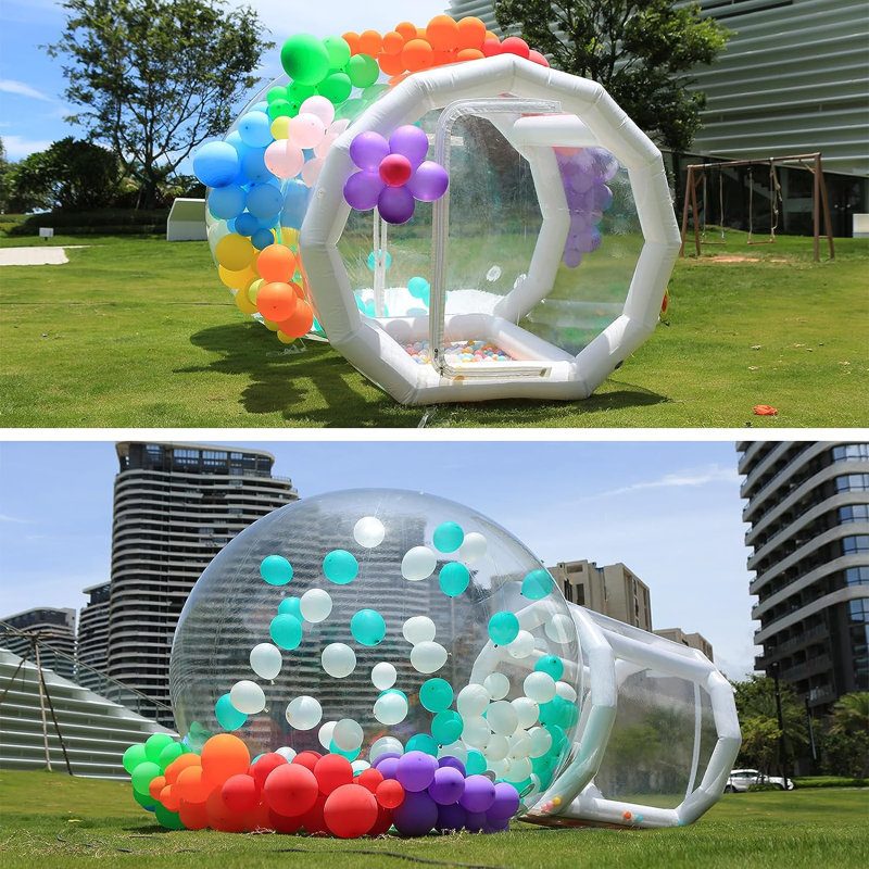 TOBEBEGO 10FT Inflatable Bubble Balloon House, Kids Party Balloon Tent ...