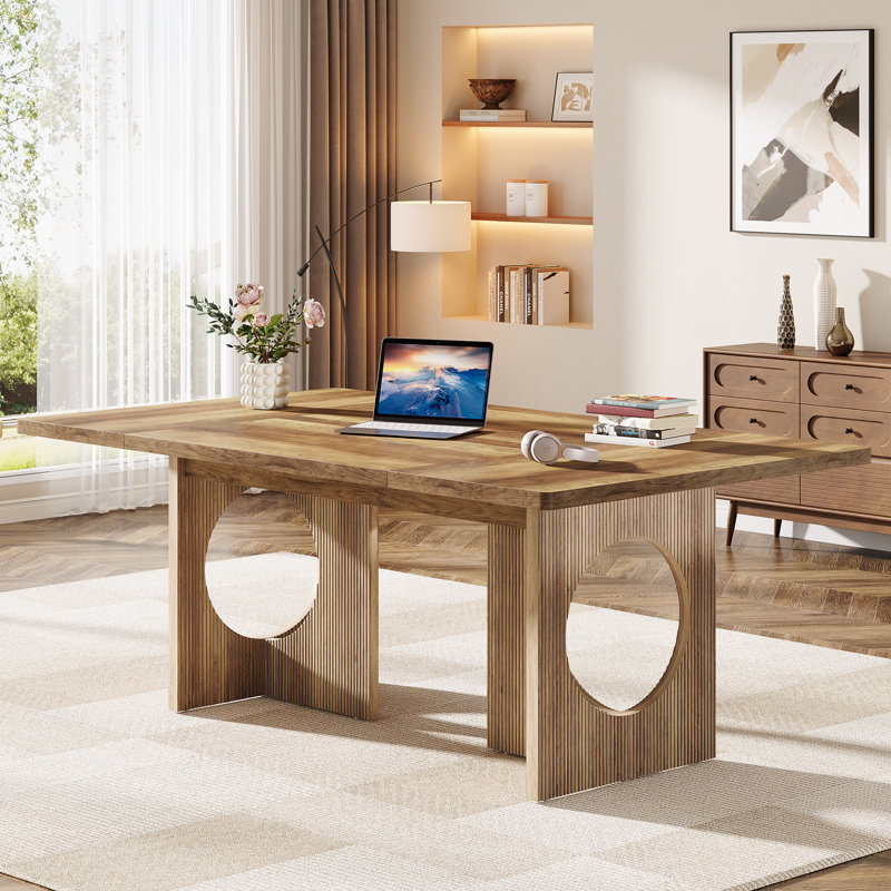 Millwood Pines 63-Inch Executive Computer Desk | Wayfair