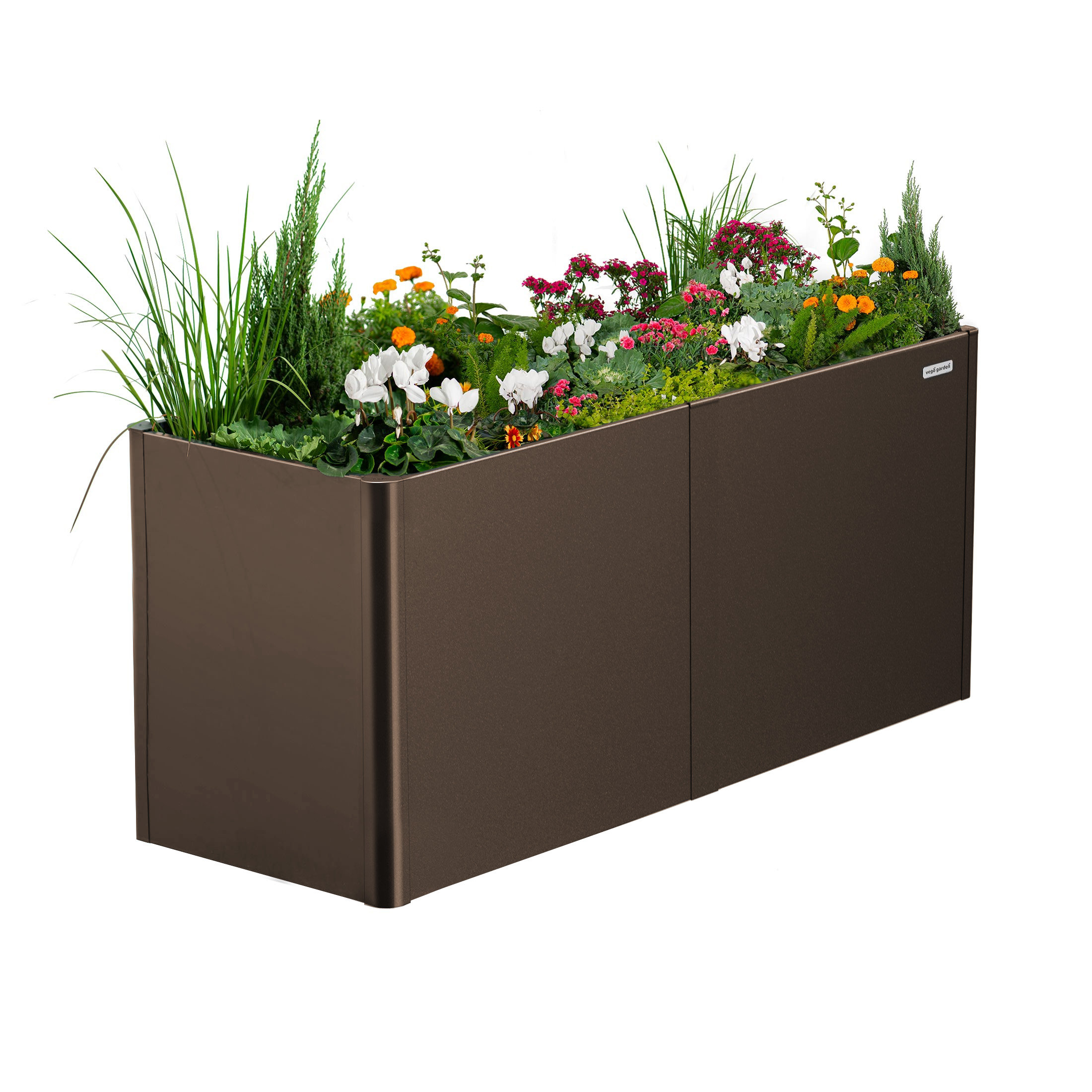 Vego Garden Modern 32" Tall Metal Outdoor Long Planter Box & Reviews ...