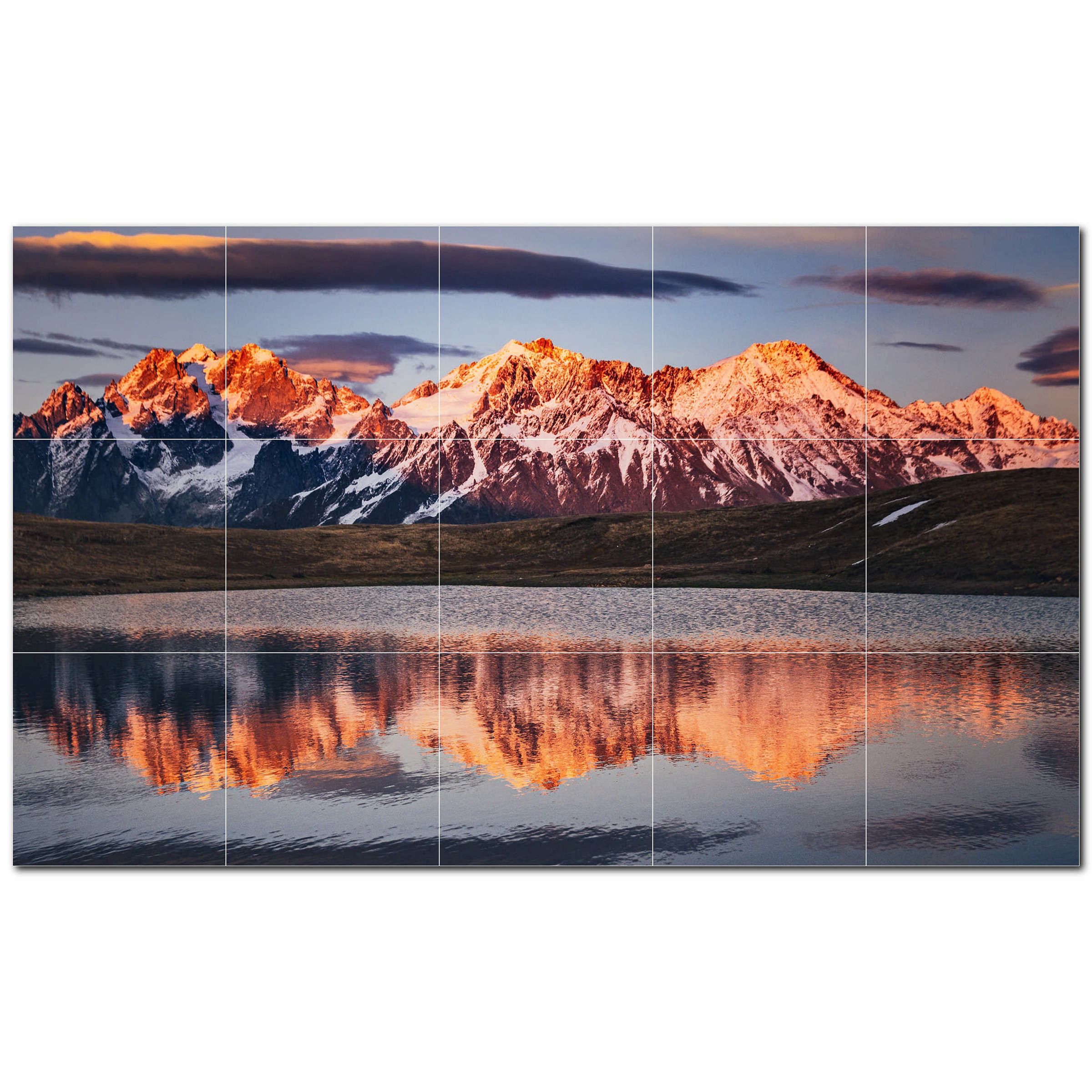 Picture-Tiles.com Mountains Photo 6 x 6 | Wayfair