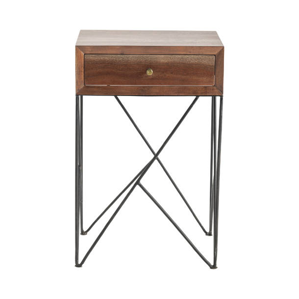 Union Rustic Ulrey Solid Wood 2 - Drawer End Table & Reviews | Wayfair