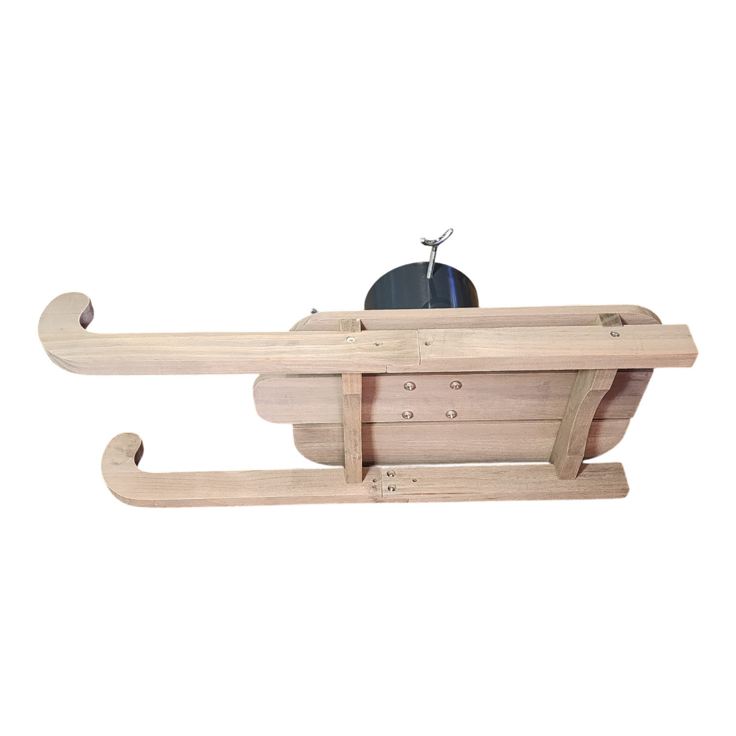 The Holiday Aisle® Wooden Runner Sled Tree Stand - Natural | Wayfair