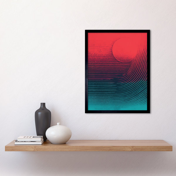 House of Hampton Sunset Tidal Wave - Single Picture Frame Art Prints ...