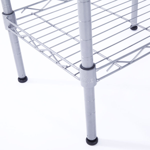 Rebrilliant Joyal 31.5" H X 13.8" W X 9.8" D Corner Wire Shelving Rack ...
