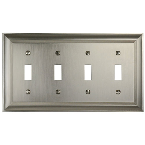 CKP Impressions 4 - Gang Toggle Light Switch Standard Wall Plate ...