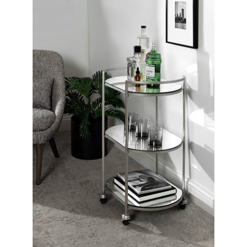 Silver Bar Carts You'll Love | Wayfair