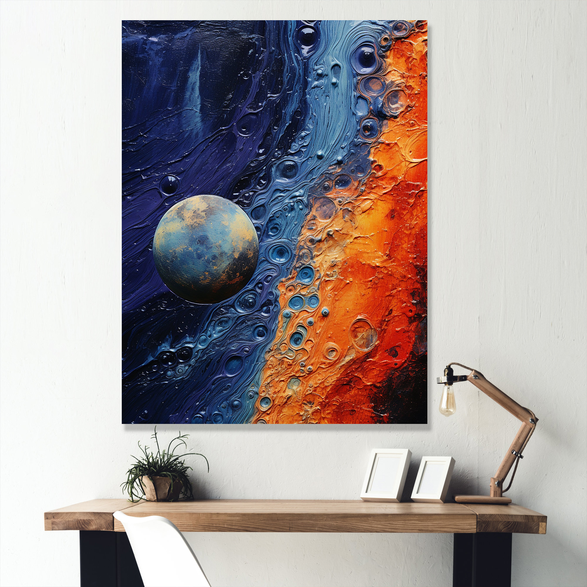 Design Art Mysterious Solar System Dream I - Our Solar System Canvas ...