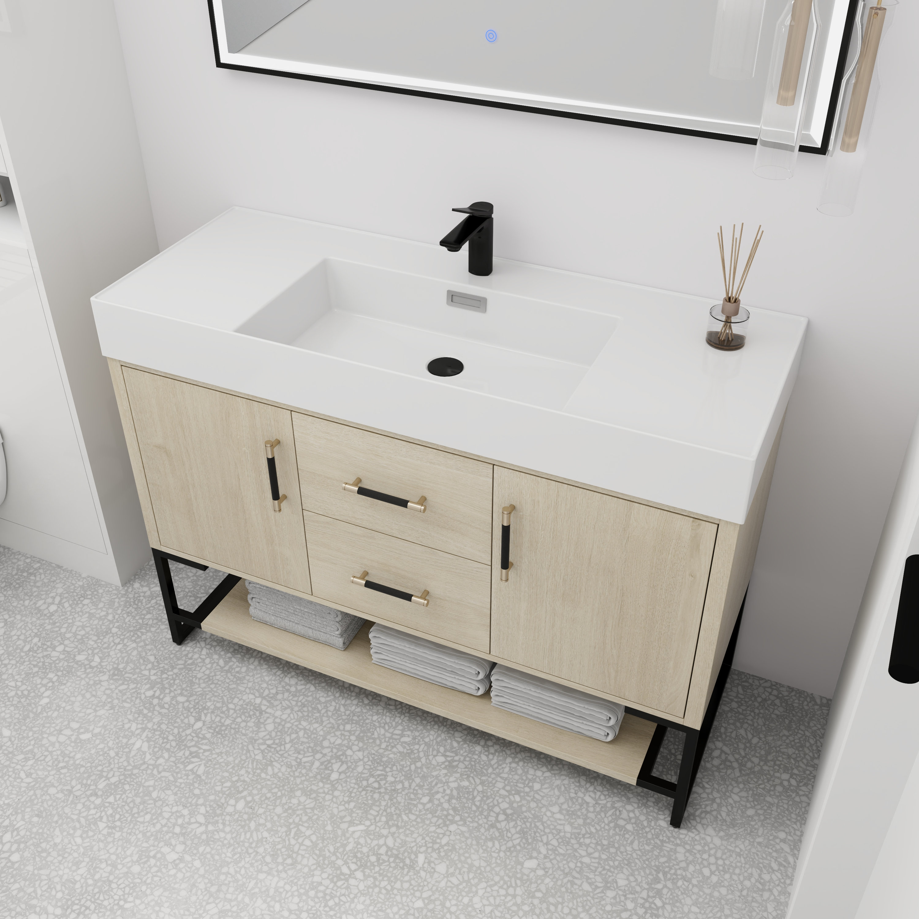 Latitude Run® 47.26" Single Bathroom Vanity Set | Wayfair