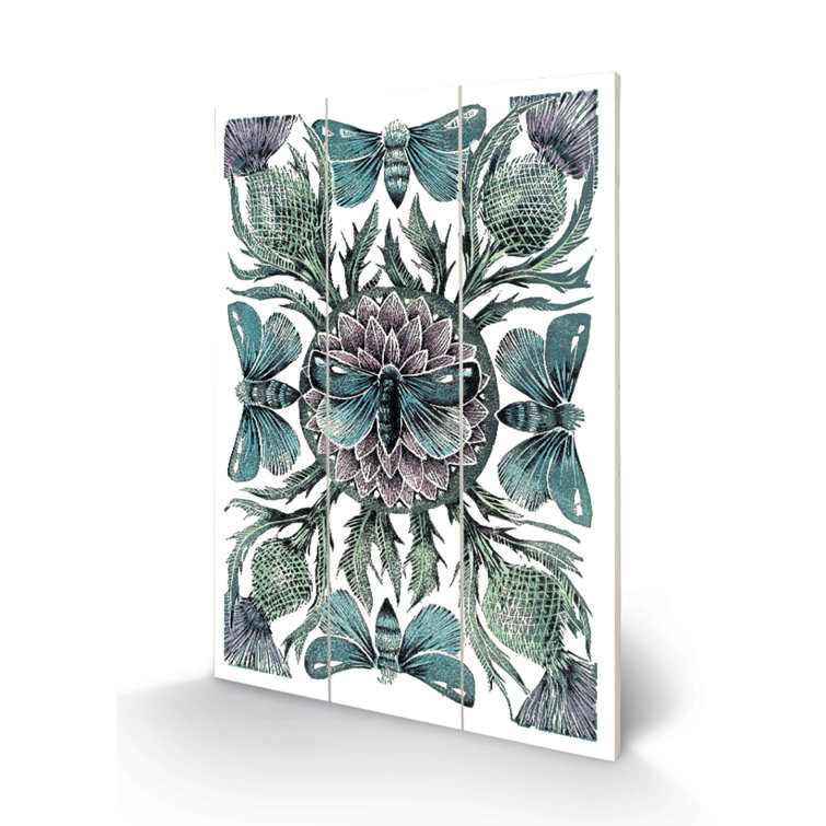 Art Group Moths & Thistles by Amanda Colville - Unframed Graphic Art on ...
