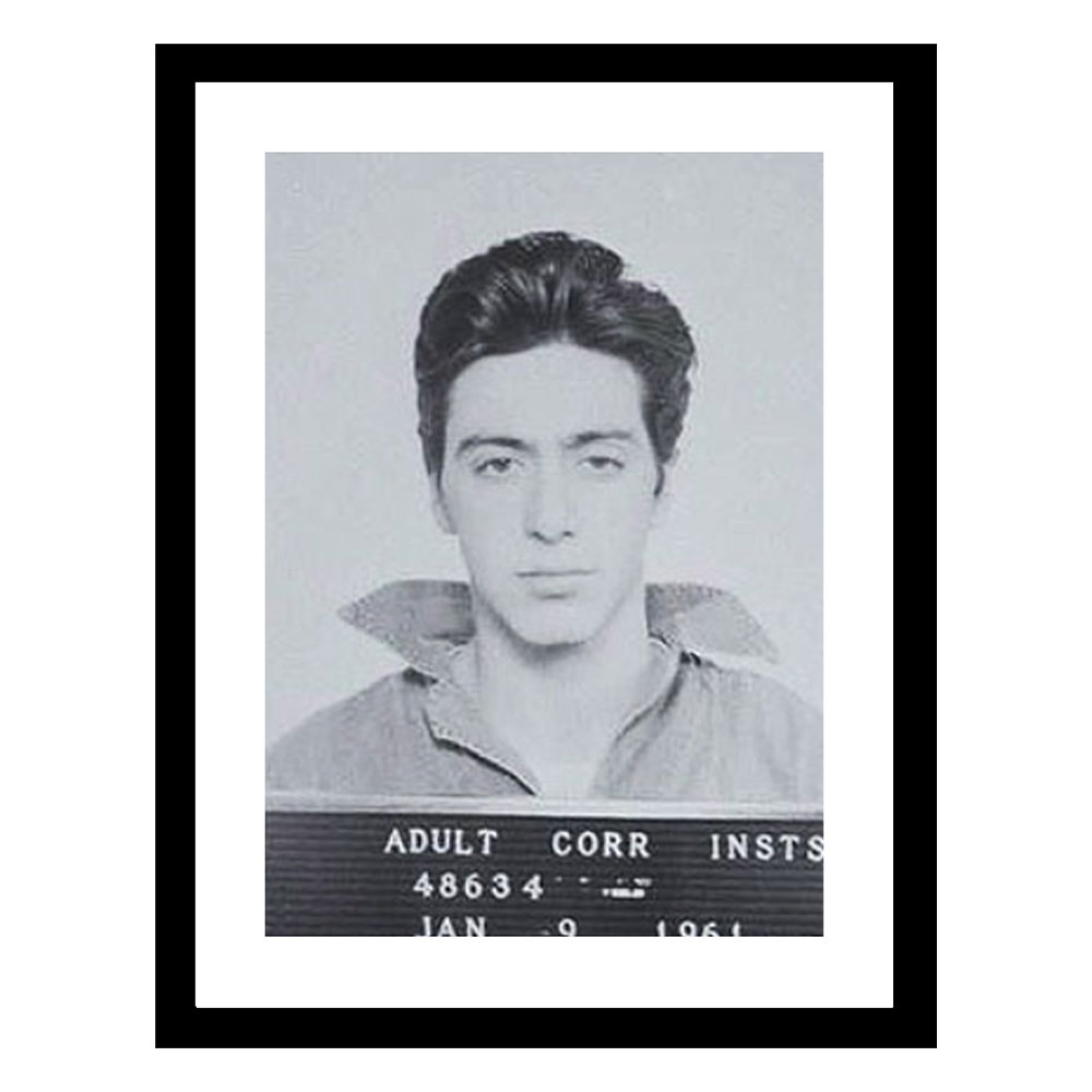 Venice Beach Collections Al Pacino 1961 Mugshot - 14x18 Framed Print ...