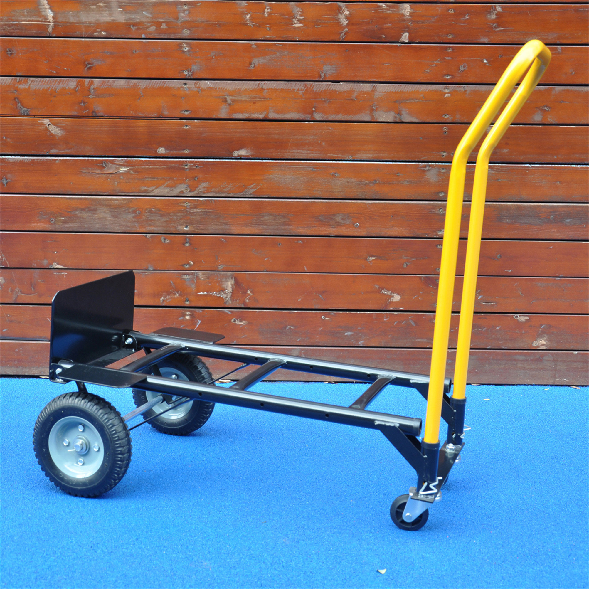 HLILish Hand Truck Dual Purpose 2 Wheel Dolly Cart And 4 Wheel Push ...