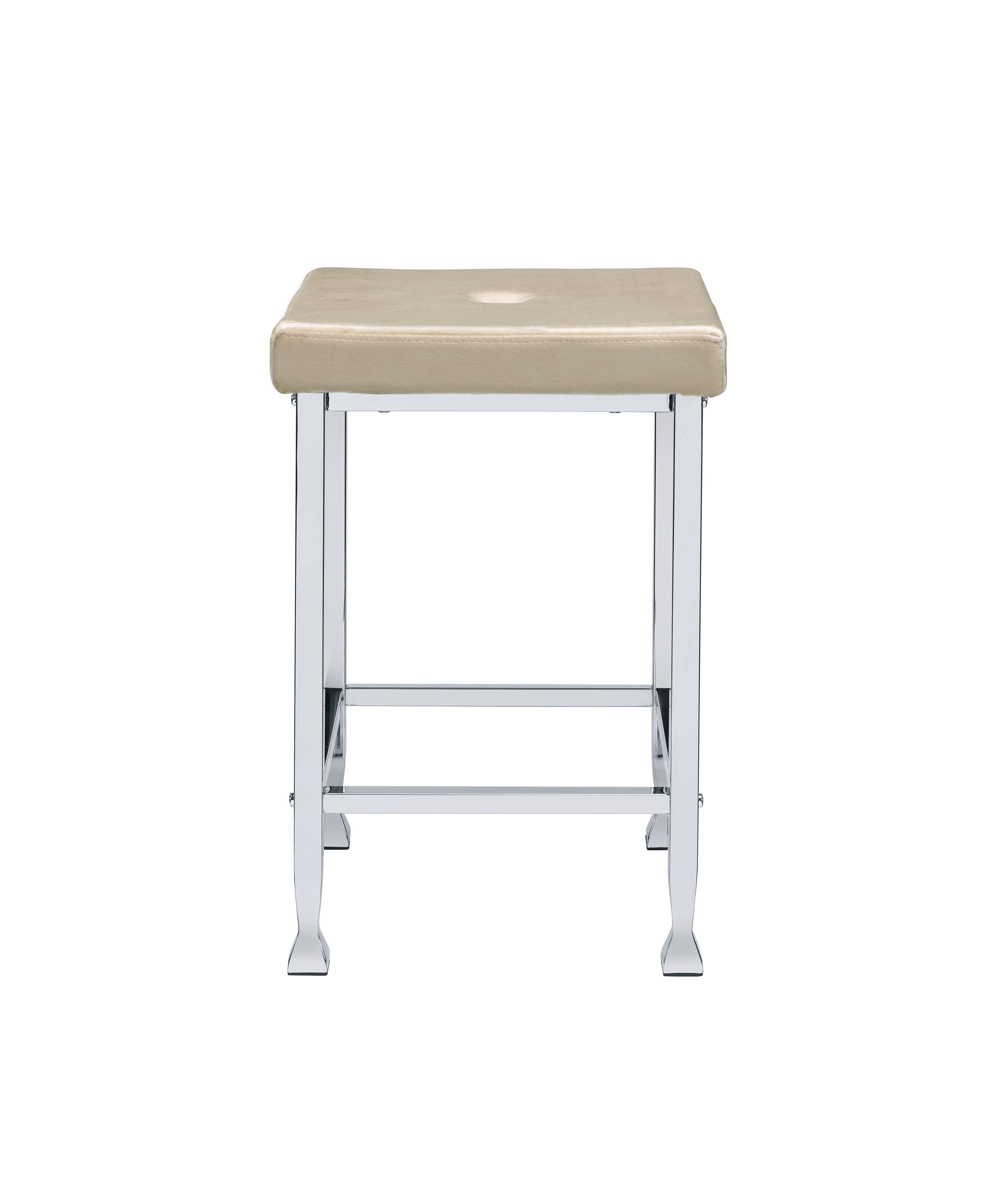 Hokku Designs Harumi Velvet Metal Backless Side Chair,Upholstered ...