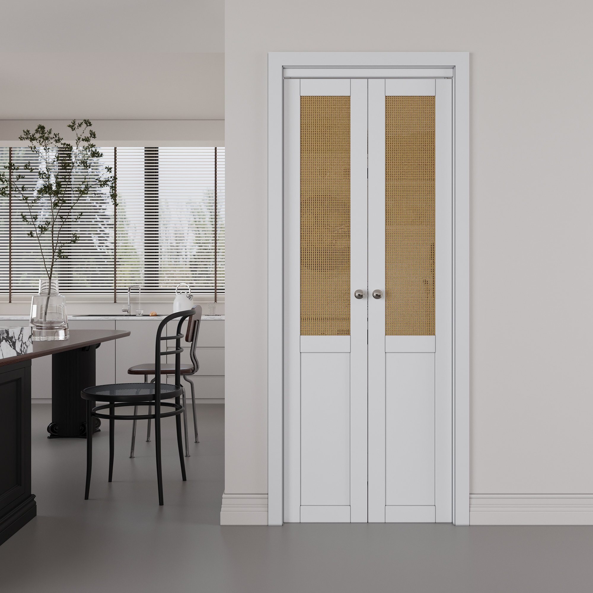 HOZONE 1Solid Manufactured Wood And Imitation Rattan Hand-Woven Pivot ...