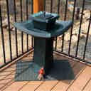 Hi-Line Gift Ltd. Motion Activated Singing Cardinal Standing on Stump ...