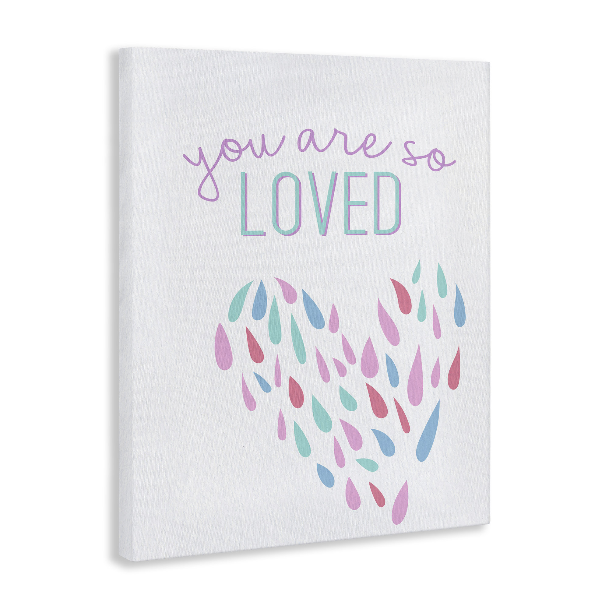 Ophelia & Co. So Loved Abstract Heart Canvas, design by Kim Allen | Wayfair