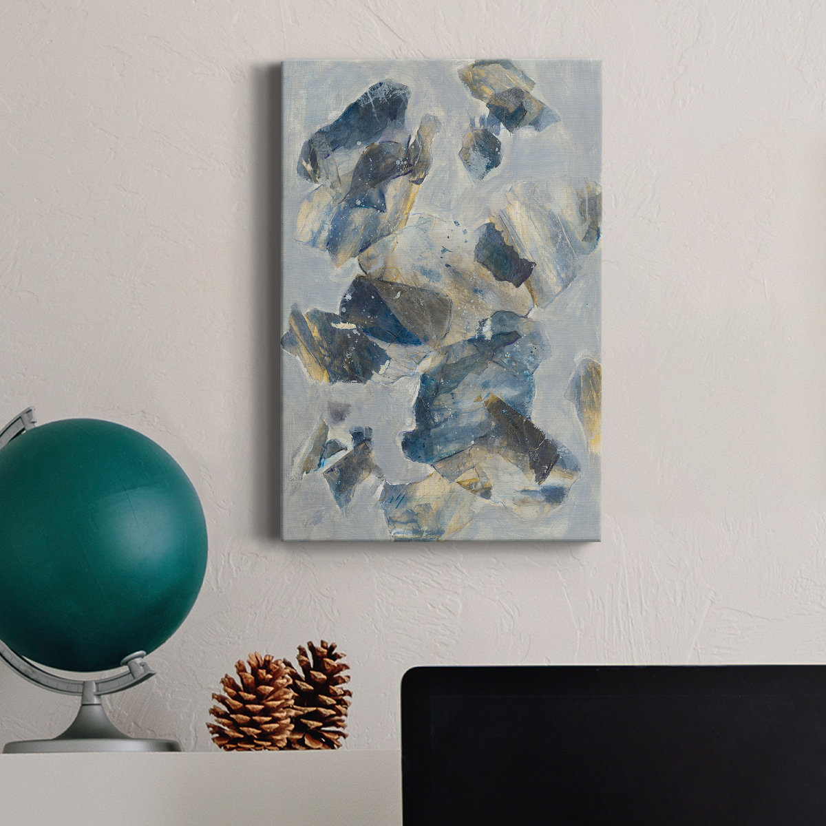 Wrought Studio Crystal & Stone II Premium Gallery Wrapped Canvas ...