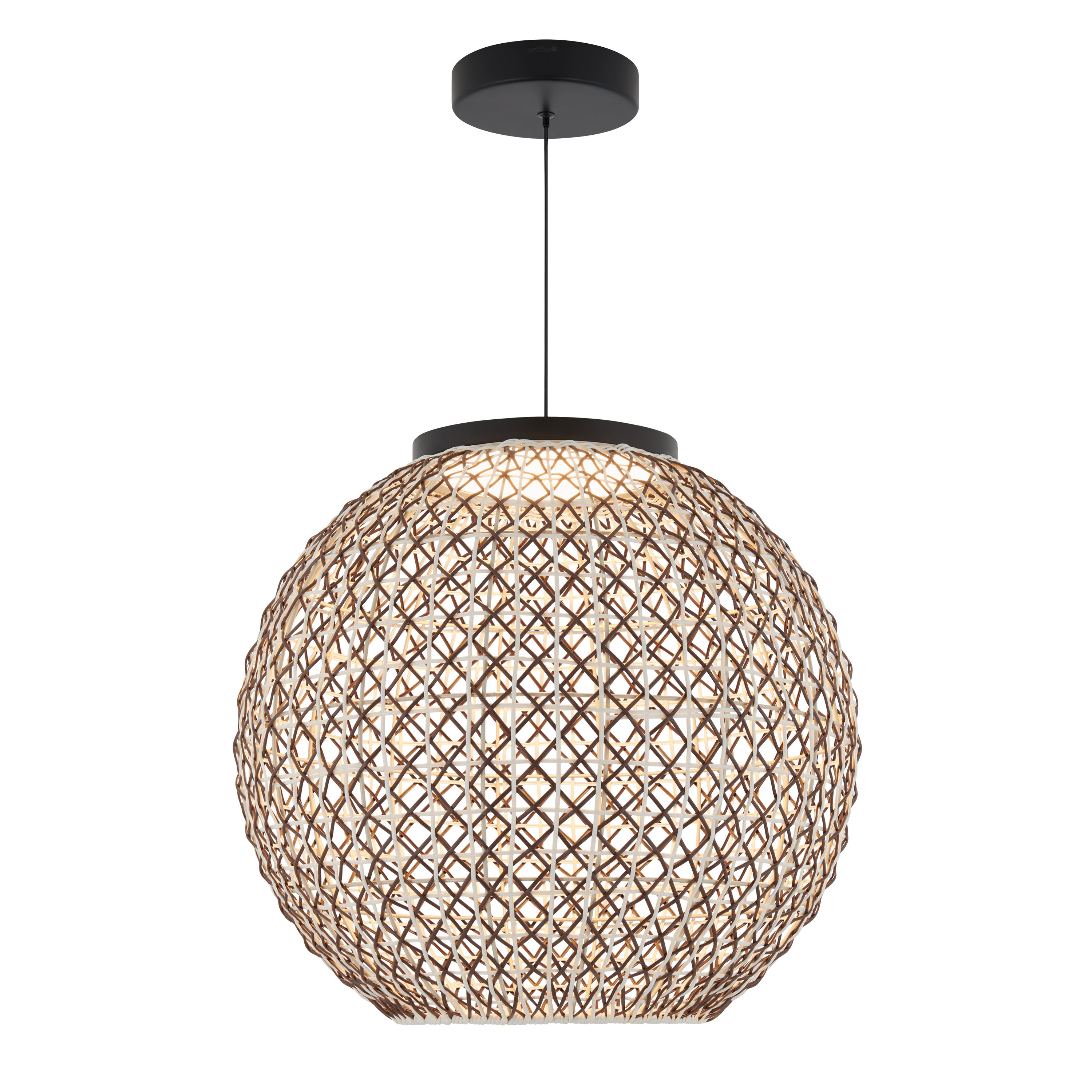 Bay Isle Home™ Ayara Exotic LED Pendant Light, Black and Rattan ...