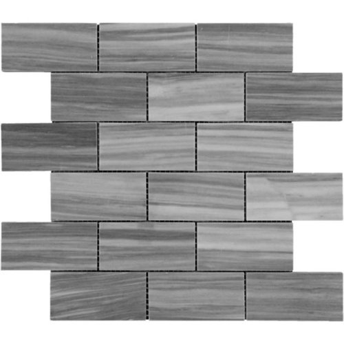 Tile & Mosaic Depot 2" x 4" Marble Brick Joint Mosaic Wall & Floor Tile ...