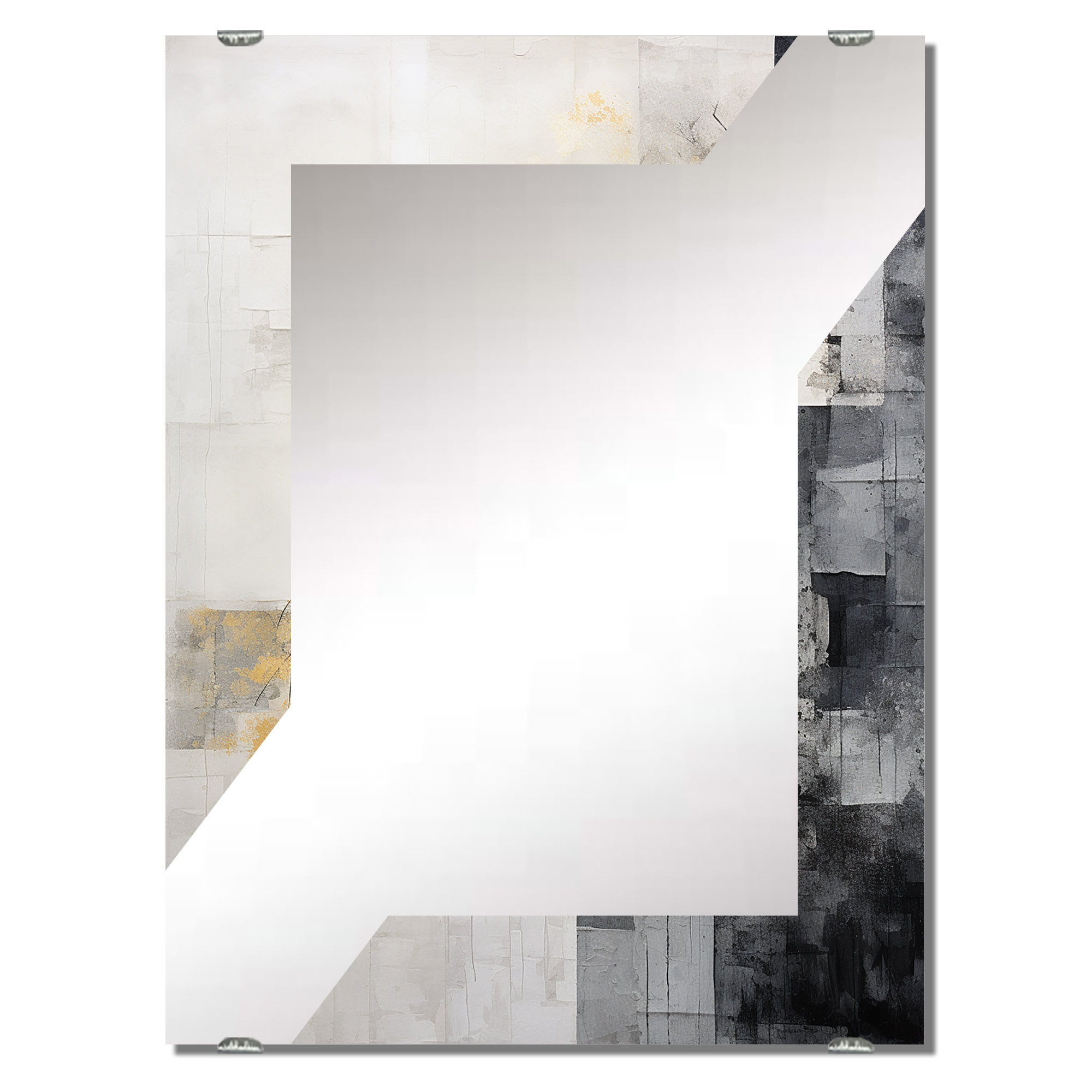 East Urban Home Ahnalia - Abstract Tile Wall Mirror Large | Wayfair