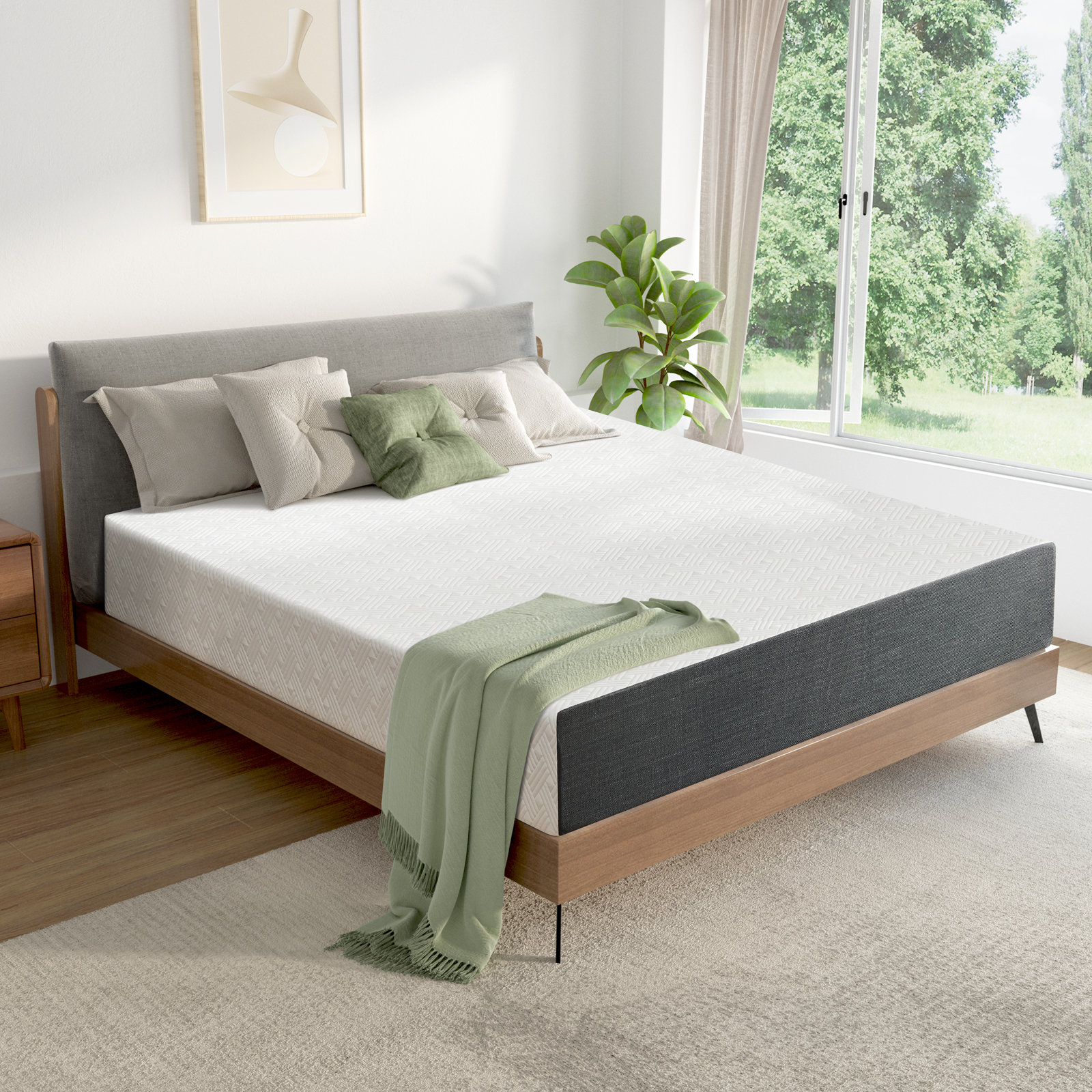 Alwyn Home Nocona 8" Medium Gel Memory Foam Mattress | Wayfair