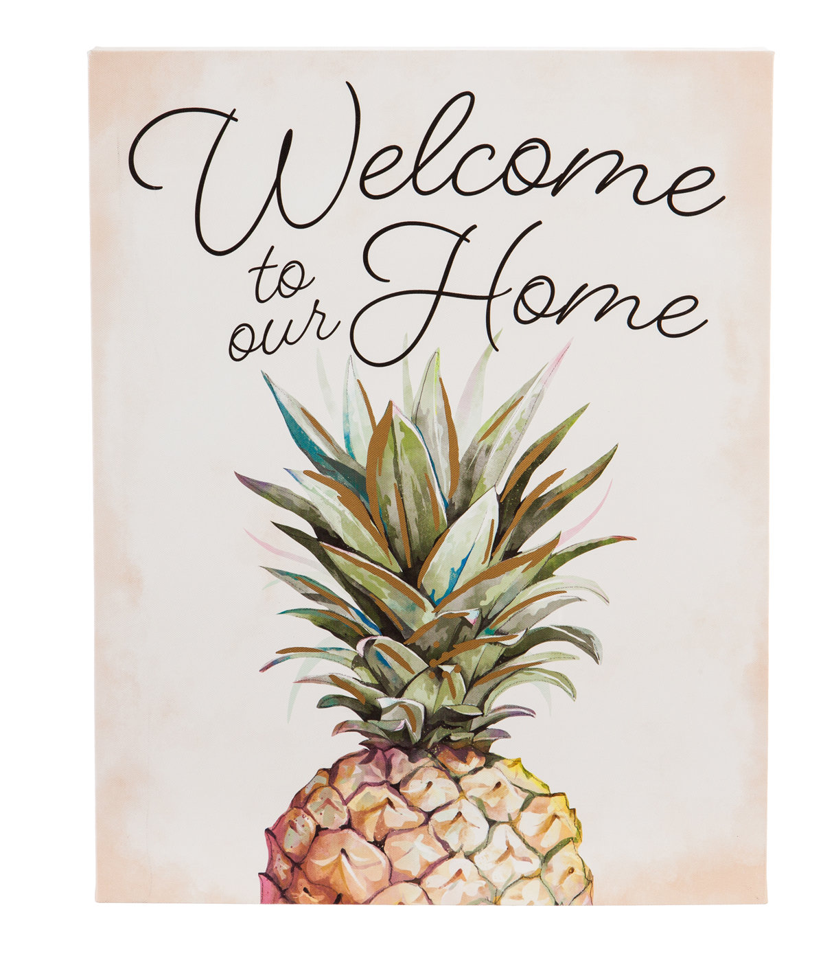 Bay Isle Home™ Pineapple "Welcome to Our Home" LED Sign | Wayfair