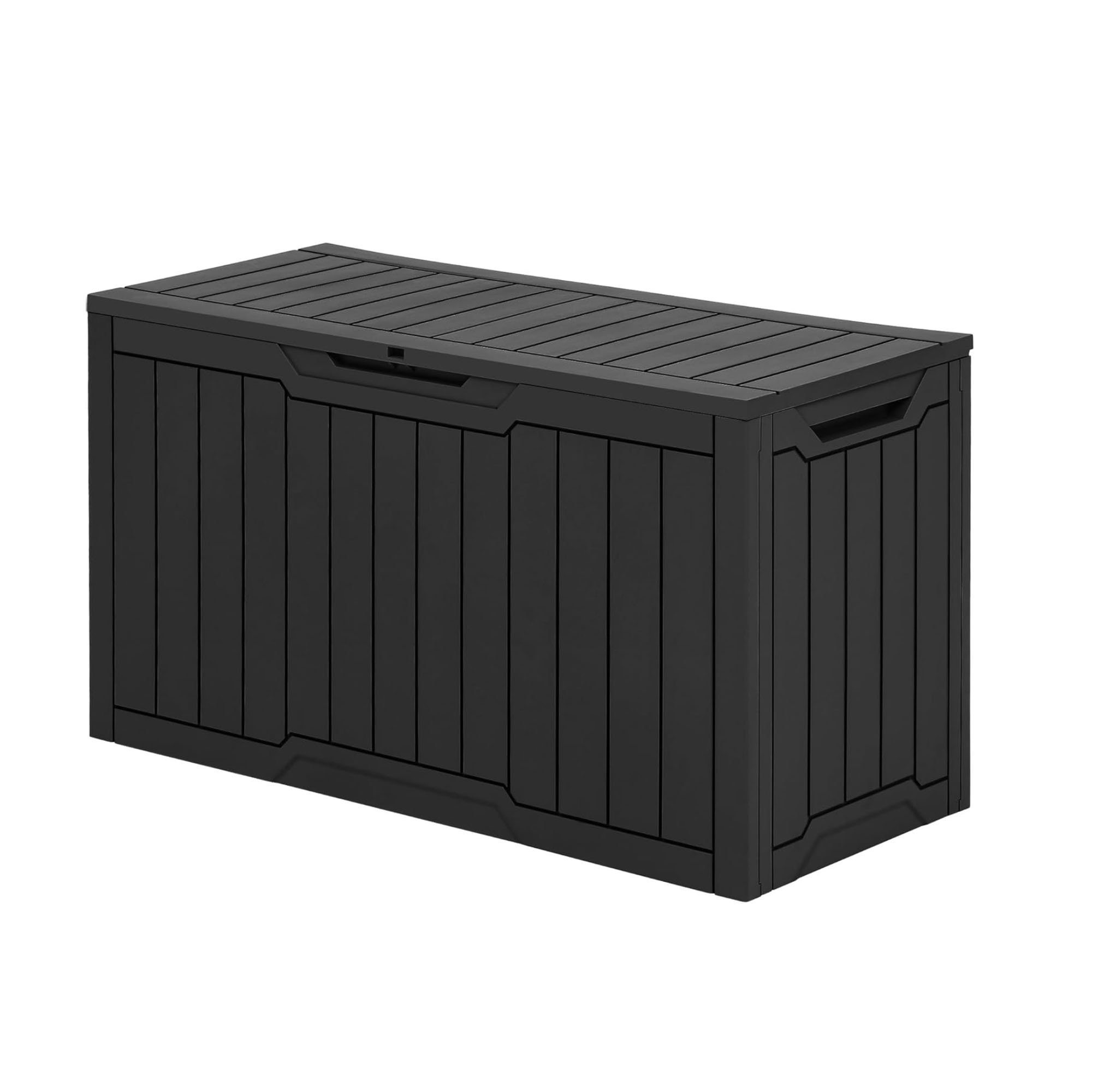 Beniar 100 Gallon Outdoor Storage Box, Water Resistant Resin Deck Box ...