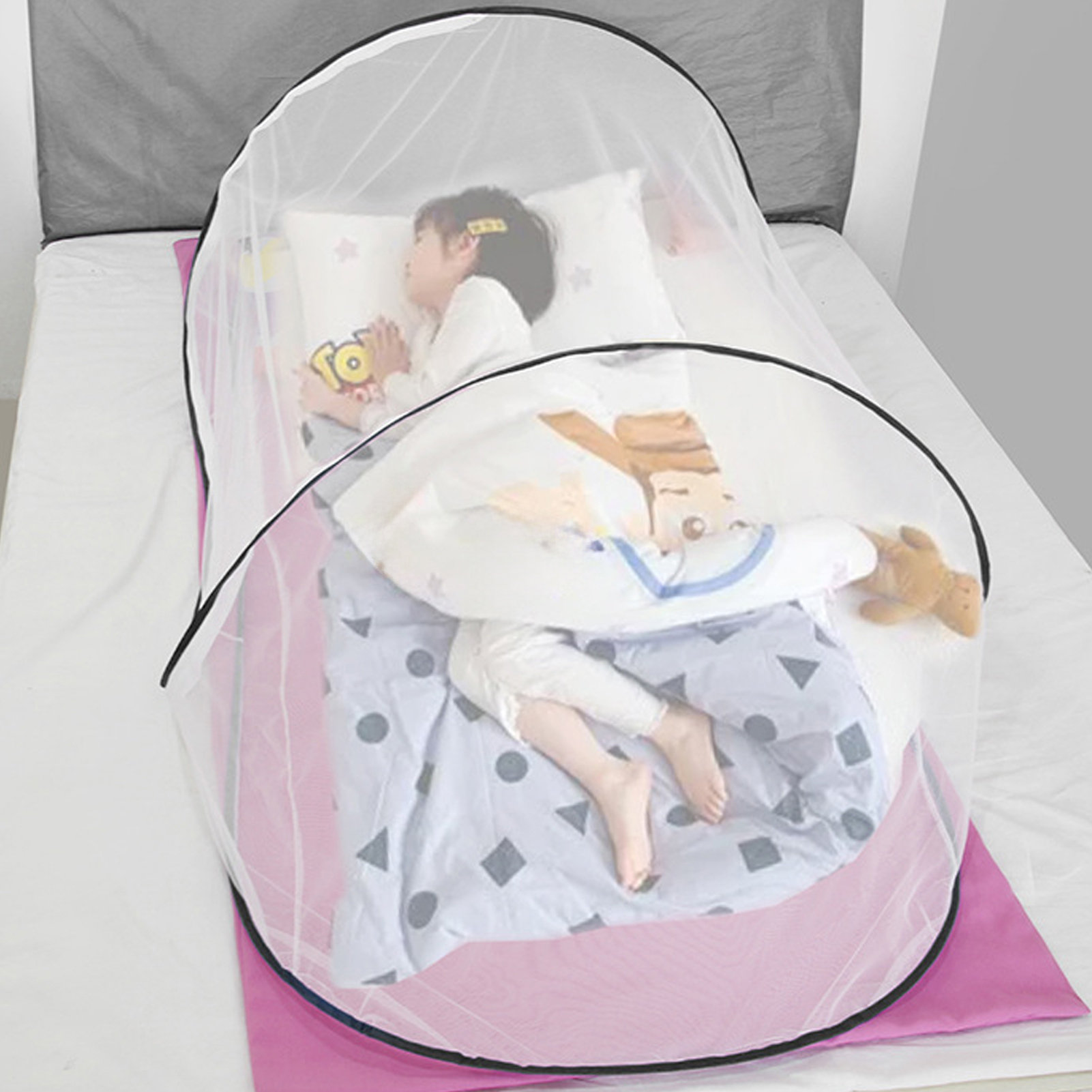 Arlmont & Co. Pop Up Mosquito Net Tent Bed Portable Folding Fly Net ...